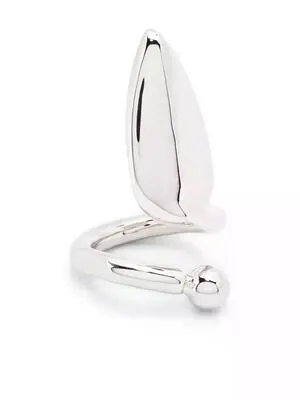 JUSTINE CLENQUET Sam Nail Ring - Silver