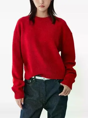 STUDIO TOMBOY Speckled Knit Sweater - Red