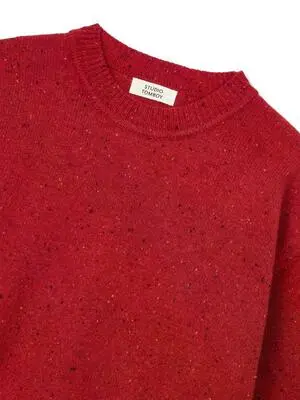 STUDIO TOMBOY Speckled Knit Sweater - Red