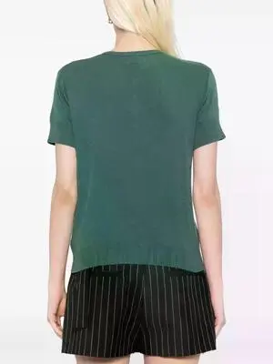 AGNÈS B. Logo-embroidered Top