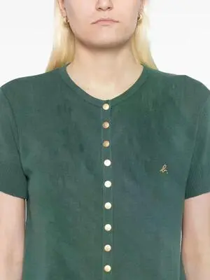 AGNÈS B. Logo-embroidered Top