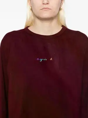 AGNÈS B. Logo-print Top