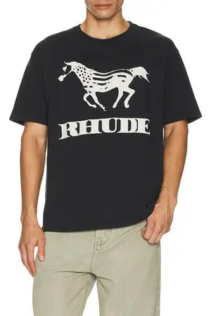 Rhude Dinero Tee In Black
