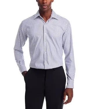 Peter Millar Cannon Crown Lite Stretch Button Down Shirt - Navy