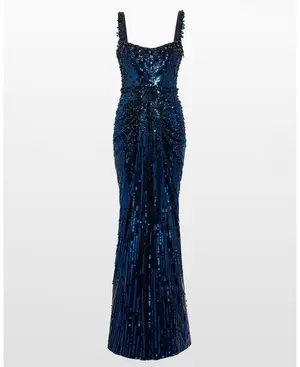 Jenny Packham Cavalla Gown - Light Navy