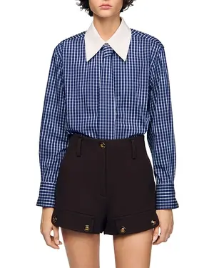 Sandro Checkered Shirt