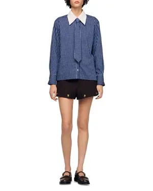 Sandro Checkered Shirt