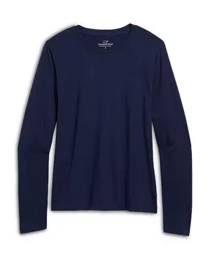 Vineyard Vines Long Sleeve Crewneck Tee - Nautical Navy