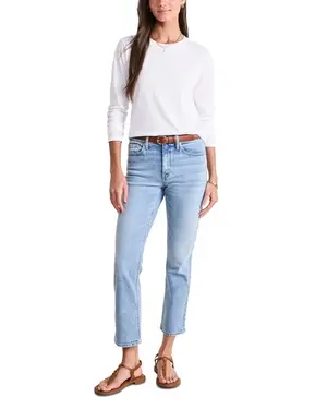 Vineyard Vines Long Sleeve Crewneck Tee - White Cap