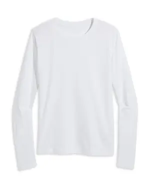 Vineyard Vines Long Sleeve Crewneck Tee - White Cap
