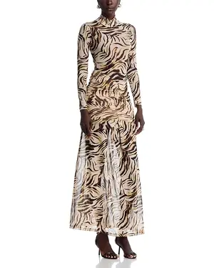 NIGHTCAP Drop Waist Print Maxi Dress