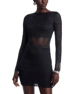 NIGHTCAP Cheval Lace Mini Dress