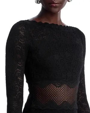 NIGHTCAP Cheval Lace Mini Dress