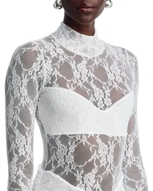 NIGHTCAP Drop Wait Lace Maxi Dress