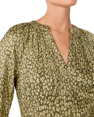 Whistles Leopard Print Midi Dress