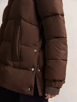REISS Fee Short Puffer Coat