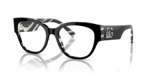 Dolce & Gabbana DG3377 Eyeglasses Noir Sur Zèbre