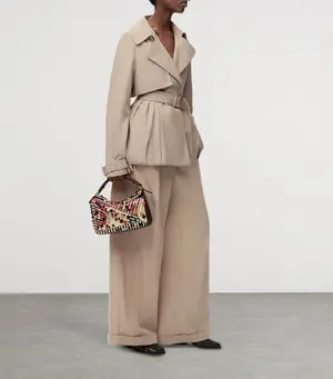 Loewe Cotton Belted Short Trench Coat