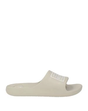 Armani Exchange Rubber Pool Slides With Logo - Grey