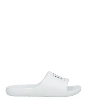 Armani Exchange Rubber Slides - White