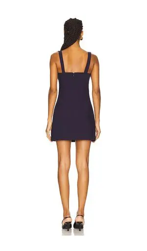 Likely Brooks Dress With Sweetheart Neckline And Button Detail - Navy