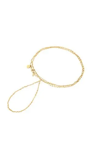PETIT MOMENTS Dainty Hand Chain - Gold