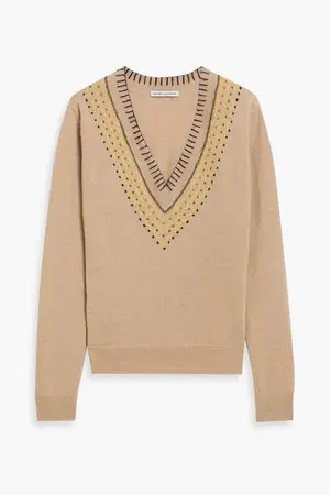 Autumn Cashmere Embroidered Cashmere Sweater