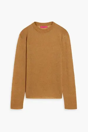 THE ELDER STATESMAN Nimbus Cashmere And Cotton-Blend Sweater - Camel