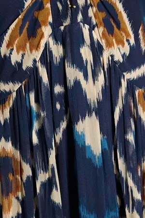Farm Rio Printed Crepe De Chine Maxi Dress