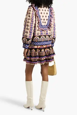 Farm Rio Floral-print Padded Shell Jacket