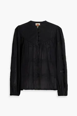 Black Embroidered Blouses