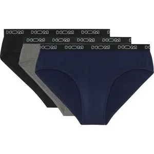 HOM Boxerlines #2 Mini Briefs 3-pack - Navy/grey/black