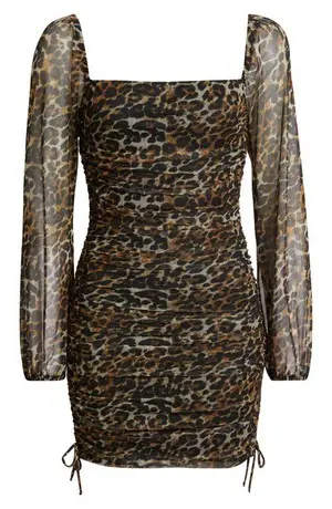 JUMP APPAREL Leopard Print Mini Dress