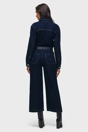 Hudson Jeans Wide Leg Crop Jumpsuit