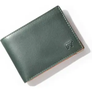 Will Leather Goods William Two Tone Bifold Wallet - Green/tan