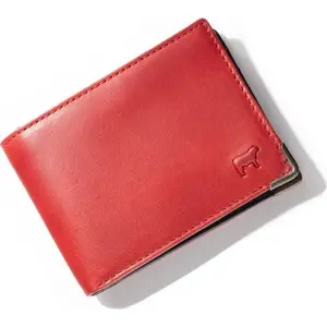 Will Leather Goods William Two Tone Bifold Wallet - Red/black