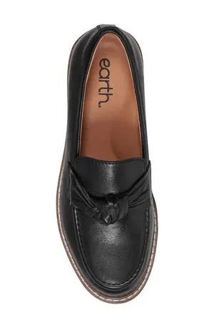 EARTH® Jade Knot Detail Loafer - Black