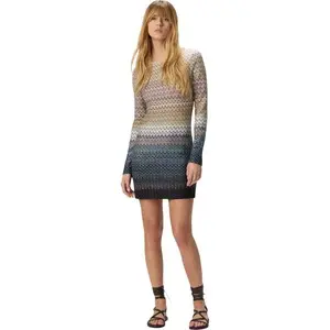 Missoni Boat Neck Long Sleeve Dresses