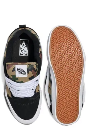 VANS Knu School Camo Sneakers - Camo Black/green