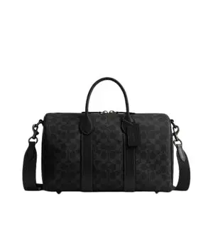 COACH Compass Bag 35 In Signature Canvas - Black Signature