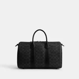 COACH Compass Bag 35 In Signature Canvas - Black Signature