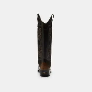 COACH Aria Cowboy Boot - Black