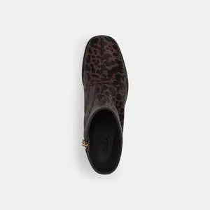 COACH Gigi Leopard Print Bootie - Dark Leopard