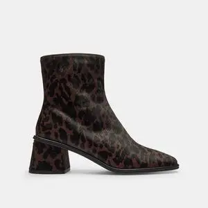 COACH Gigi Leopard Print Bootie - Dark Leopard