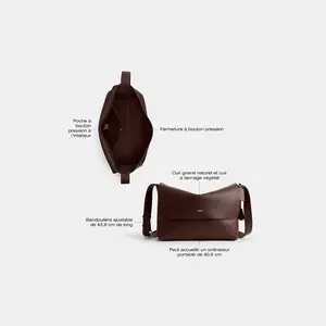 COACH Ludlow Leather Messenger Bag - Maple