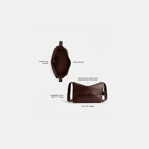 COACH Ludlow Leather Messenger Bag - Maple