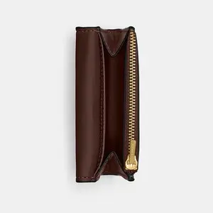 COACH Essential Flap Card Case - Brass/maple