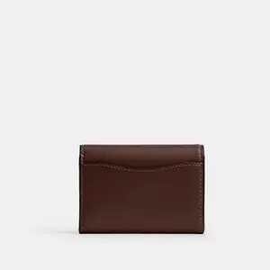 COACH Essential Flap Card Case - Brass/maple