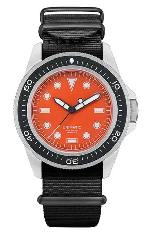 UNIMATIC Prodiver Automatic Strap Watch - Orange