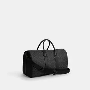 COACH Compass Bag 45 In Signature Canvas - Black Signature